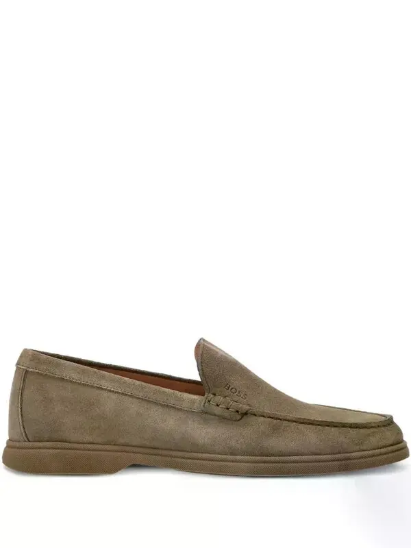 Hugo Boss Suede Loafers - Brown