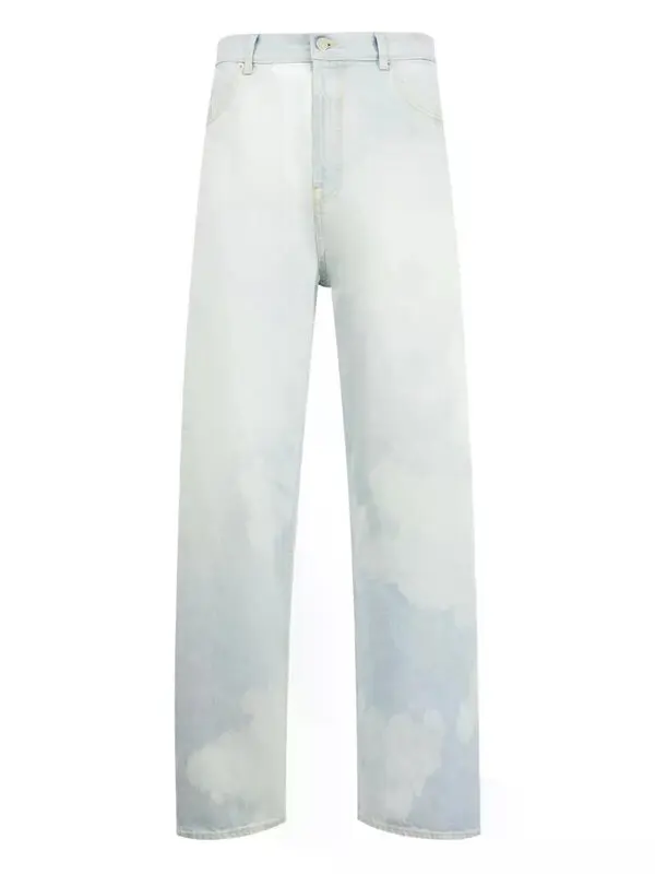 LE PERE Washed Wide Leg Jeans