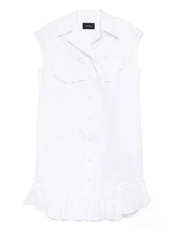 Simone Rocha Ruffled Sleeveless Blouse