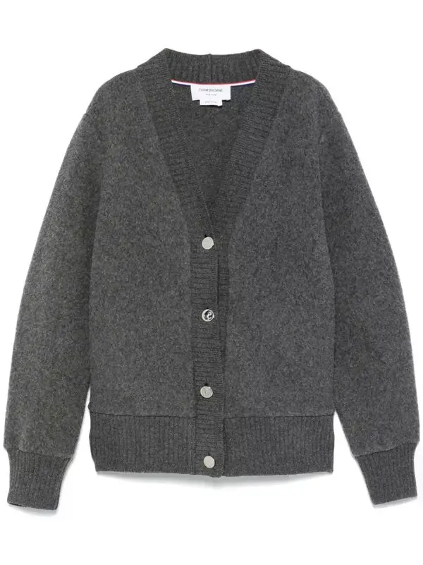 Thom Browne V-neck Fleece Cardigan