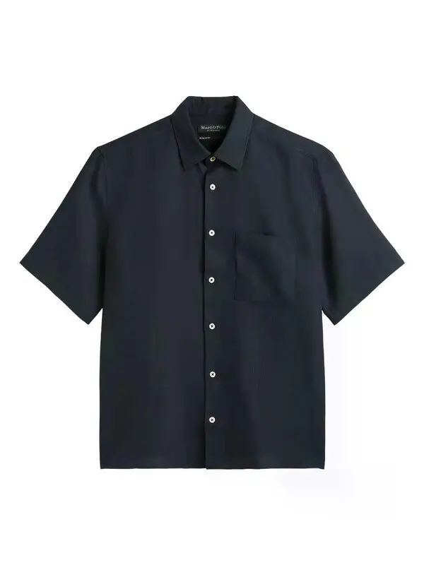 Marc O'polo Short-sleeve Button-up Shirt - Blue