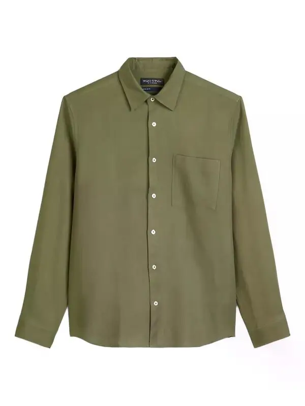 Marc O'polo Button-up Chest-pocket Shirt - Green