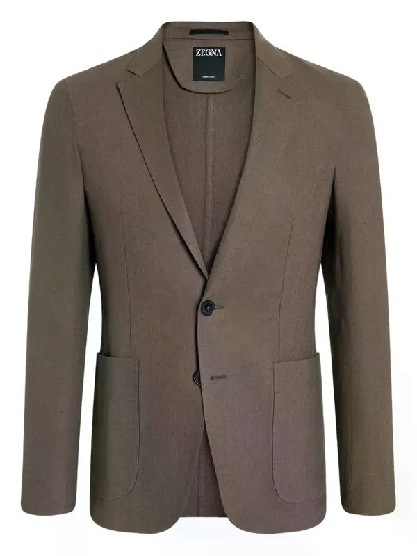 Zegna Oasi Linen Blazer - Brown