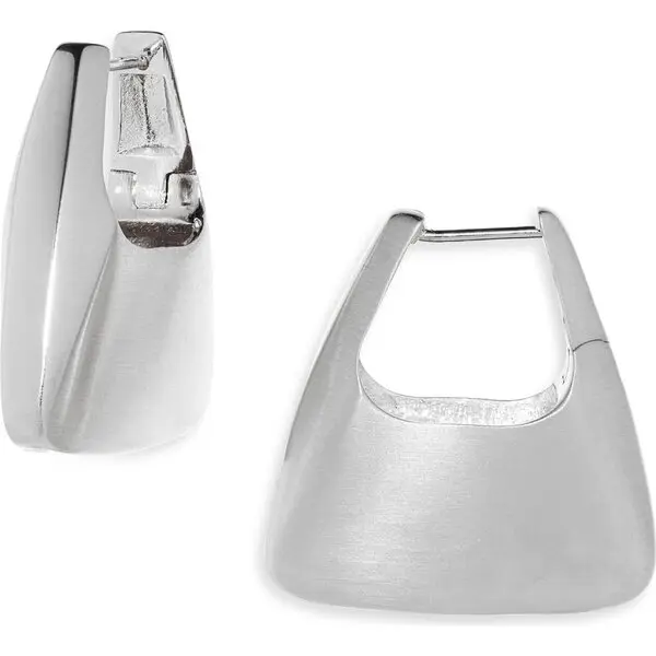 DEAN DAVIDSON Oslo Hinge Square Hoop Earrings - Silver