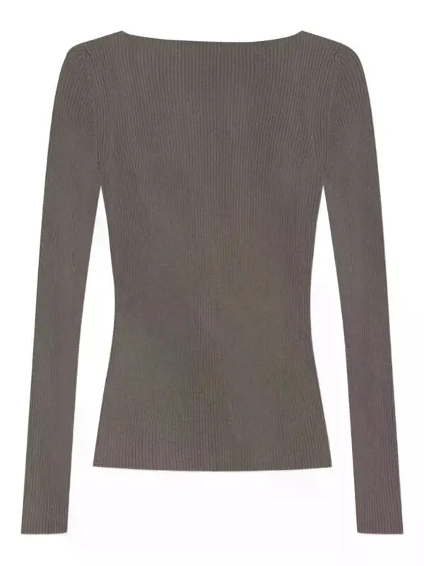 Rick Owens Ribbed Open-back Sweater - Neutrals