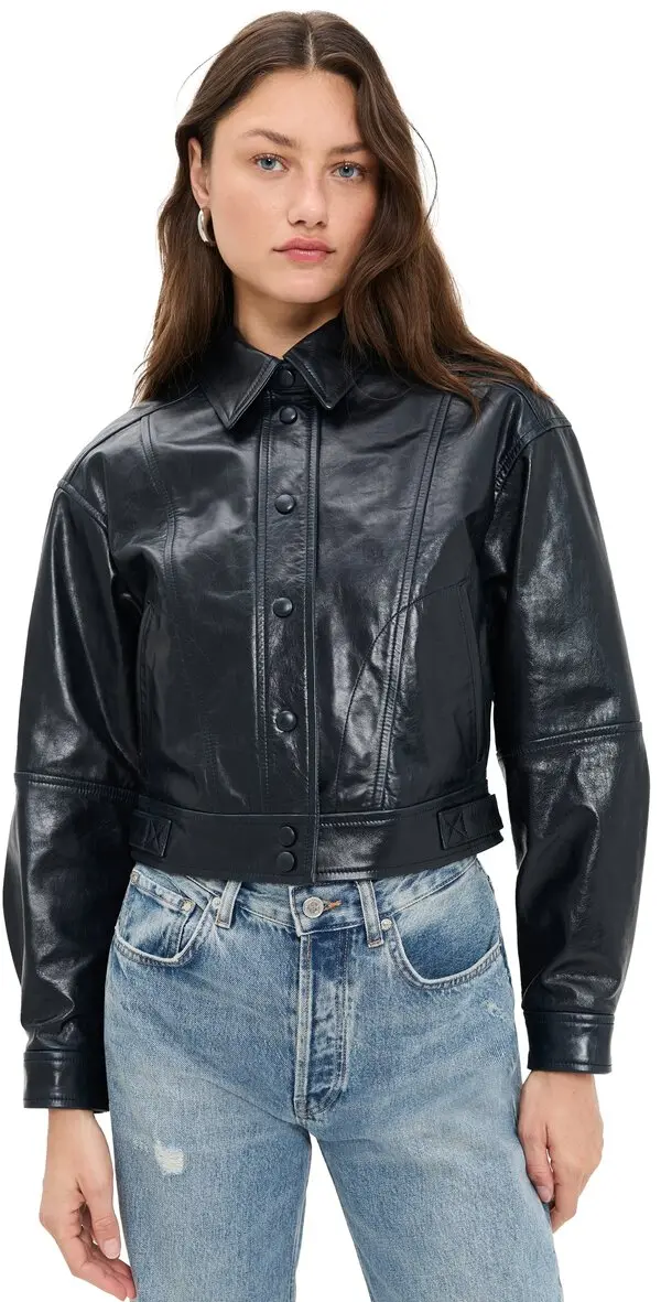 IRO PARIS Thelio Leather Jacket