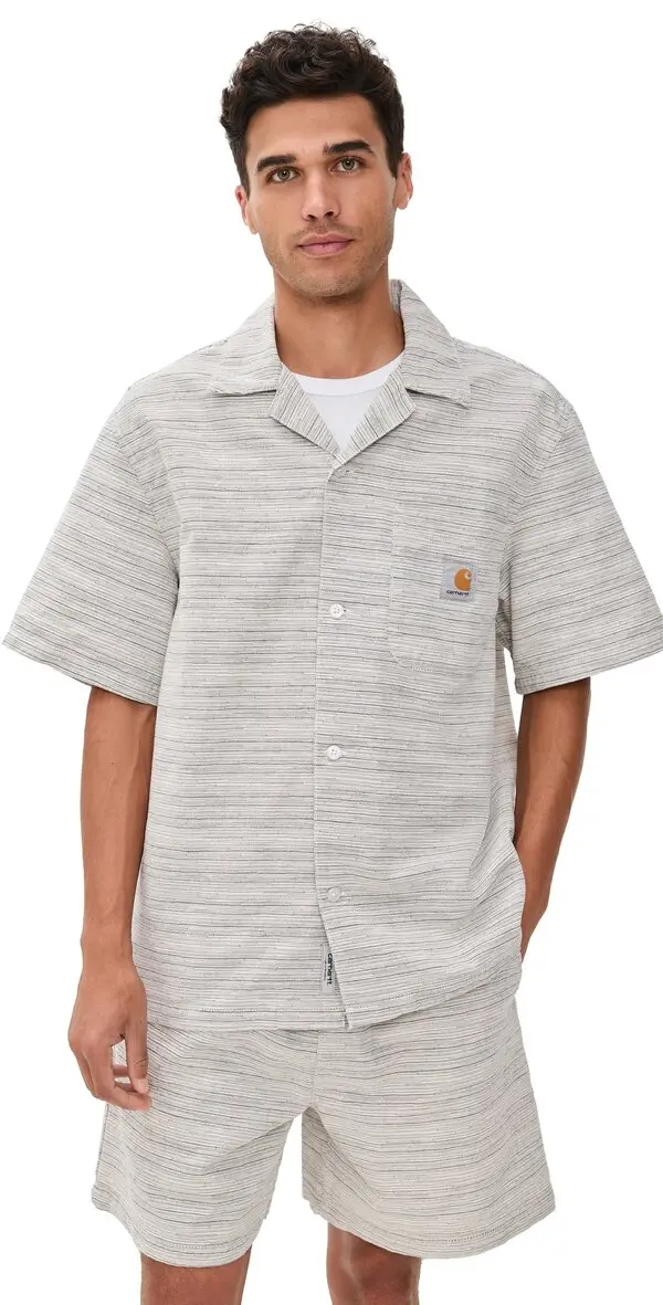 Carhartt Work In Progress Gellar Shirt - Gellar Stripe/wax (rinsed)