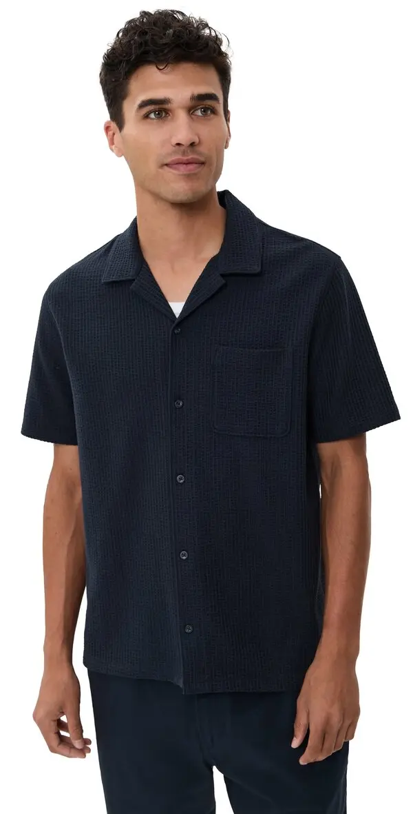 Vince Seersucker Cabana Shirt - Coastal