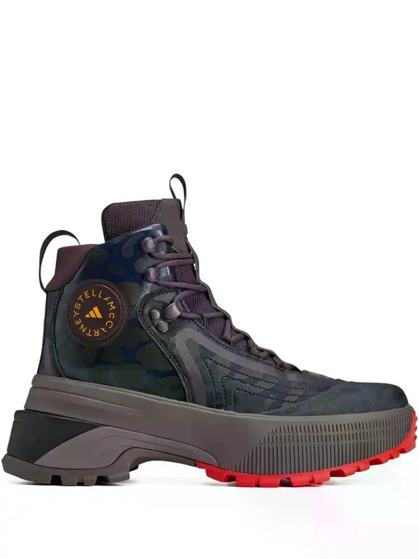 Adidas By Stella McCartney X Terrex Camouflage-print Hiking Boots