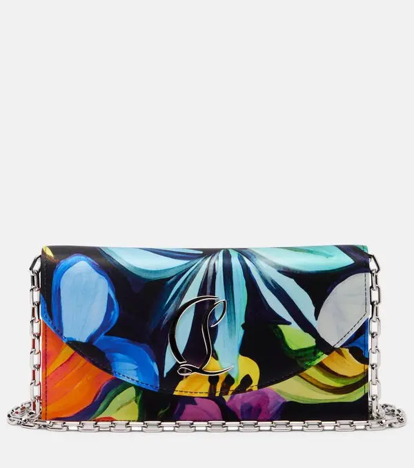 CHRISTIAN LOUBOUTIN Loubi54 Floral Satin Clutch - Multicoloured