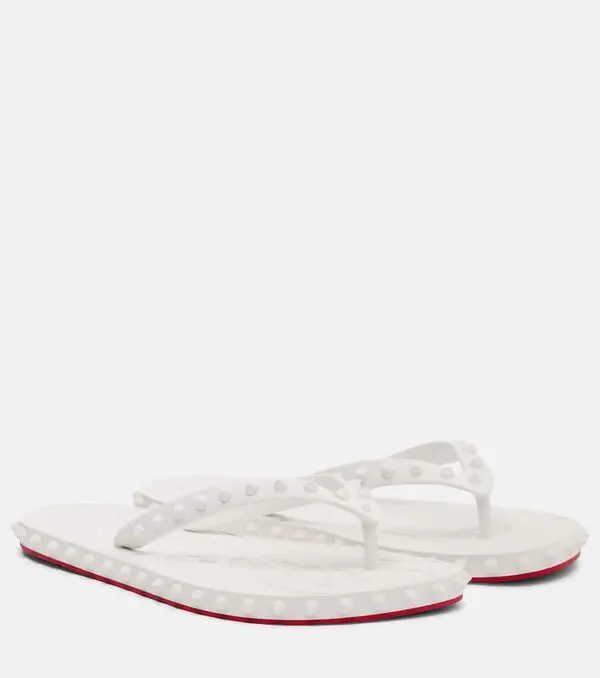 CHRISTIAN LOUBOUTIN Super Loubi Flip Spiked Thong Sandals