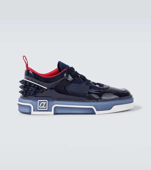 CHRISTIAN LOUBOUTIN Astrocool Embellished Leather Sneakers
