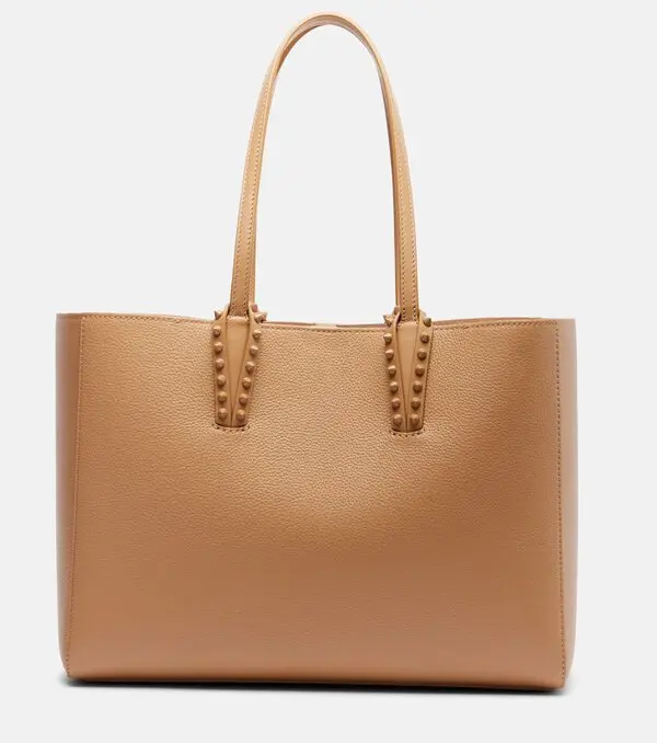 CHRISTIAN LOUBOUTIN Cabata Large Leather Tote Bag - Beige