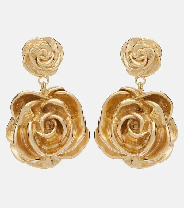 Magda Butrym Floral -plated Drop Earrings