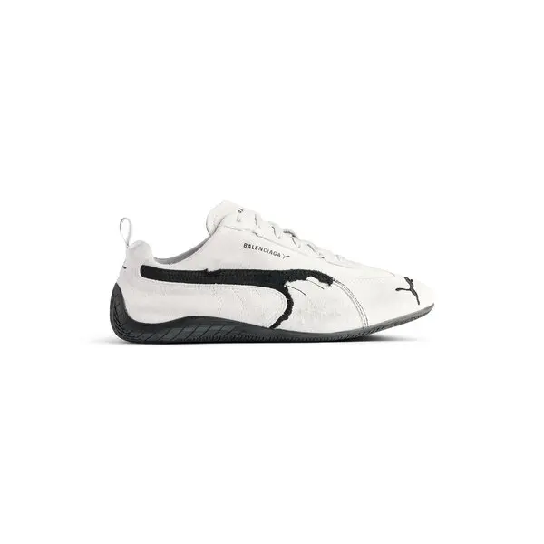 Balenciaga Speedcat Suede Sneakers - White