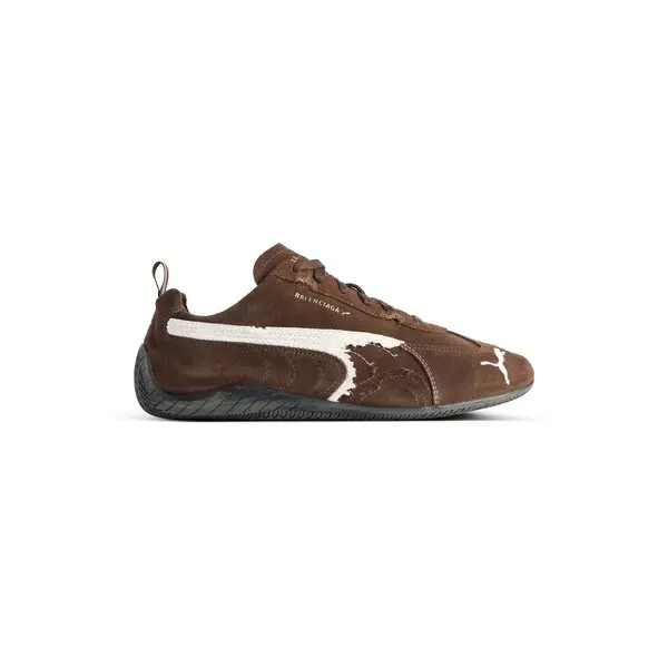 Balenciaga Speedcat Suede Sneakers - Brown