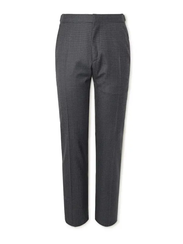 TOM FORD Dyllan Checked Wool Suit Trousers