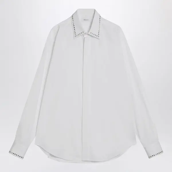 Alexander McQueen Alexander Mc Queen Cotton Shirt With Studs - White