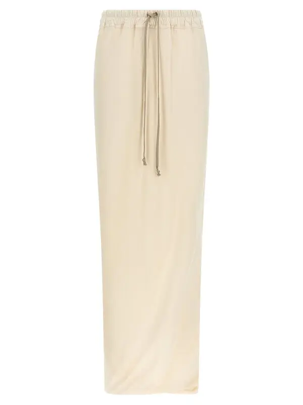 Rick Owens Pillar Jersey Skirt - Beige