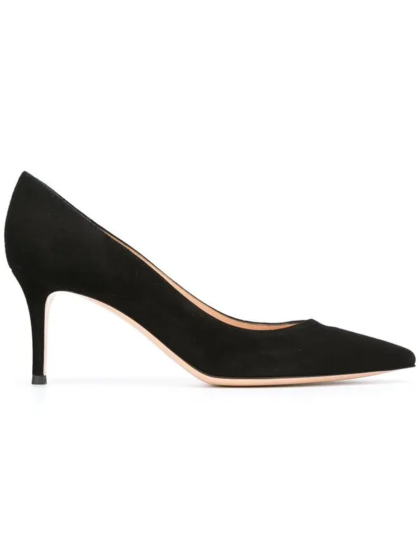 GIANVITO ROSSI 70 Suede Pumps - Black