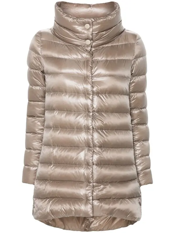 Herno Ameli Midi Down Jacket - Dove Grey