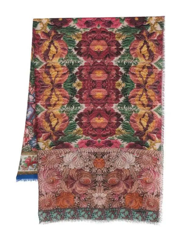 PIERRE-LOUIS MASCIA Printed Cashmere Scarf - Multicolour