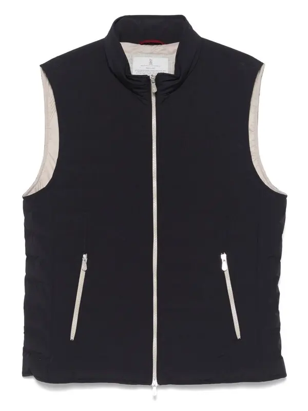 Brunello Cucinelli Nylon Down Jacket - Blue