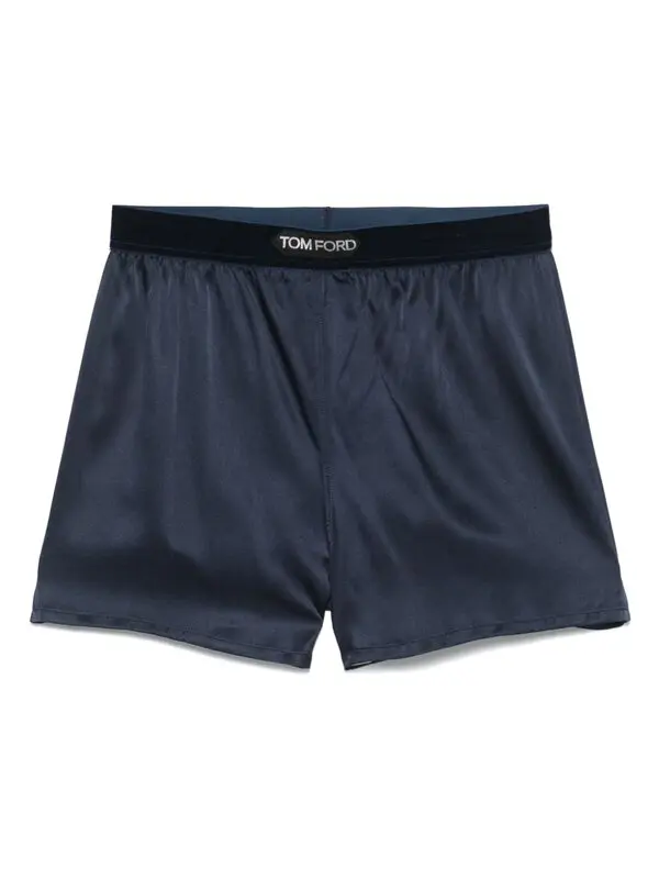 TOM FORD Silk Shorts - Blue