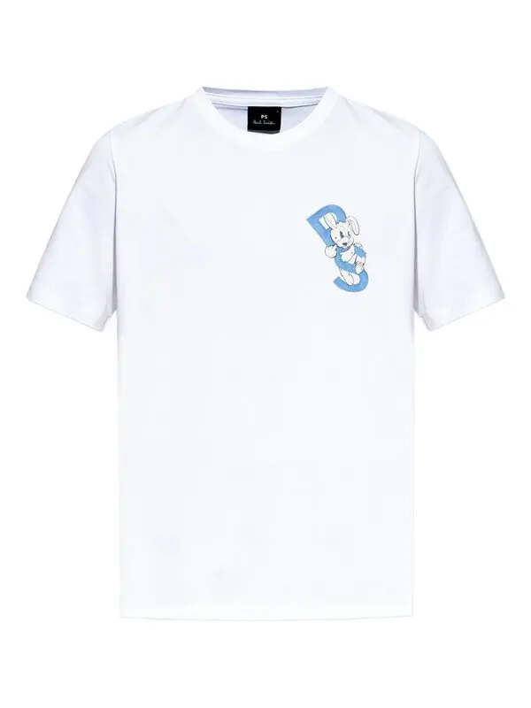 Paul Smith Bunny Graphic Cotton T-shirt - White