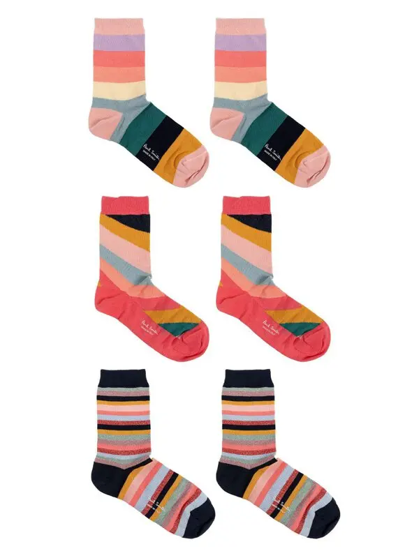 Paul Smith Swirl Socks 3 Pack - Multicolour