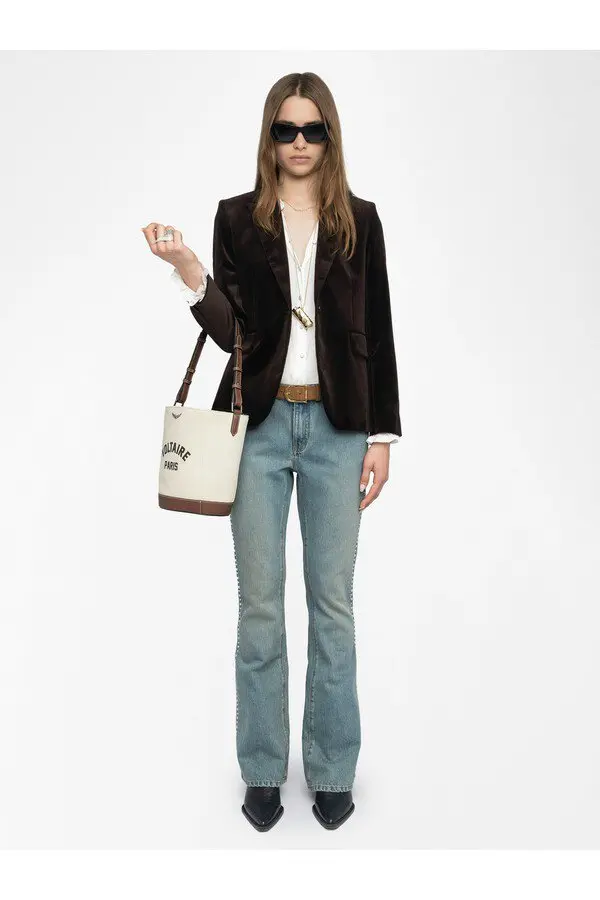 Zadig&Voltaire Eclip Bootcut Studded Jeans