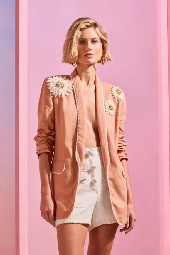 PatBO Tropic Linen Blazer