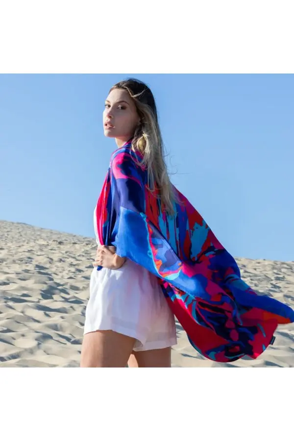 PETRUSSE Scarf 130 Aurora Neon