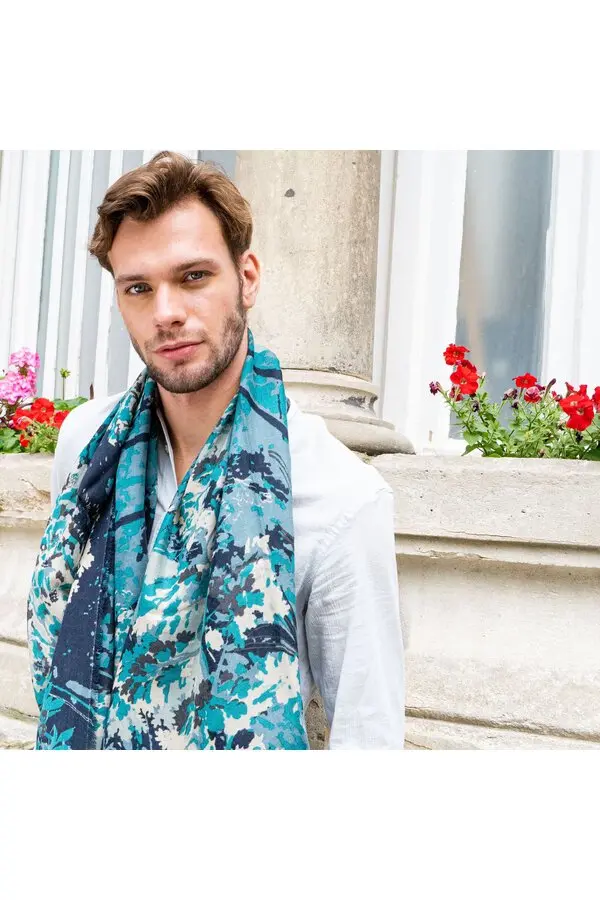 PETRUSSE Wool Scarf 140 Circe Emerald