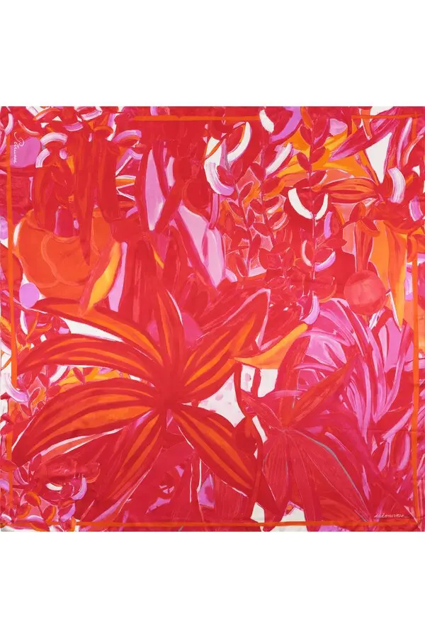 PETRUSSE Silk Square Scarf 130 Duda