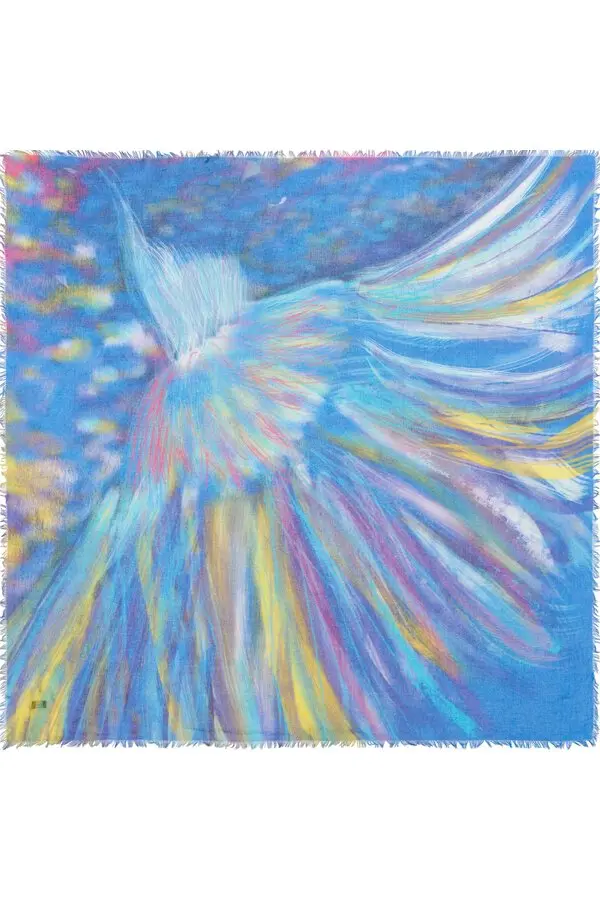 PETRUSSE Cotton Square Scarf 130 Froufrou
