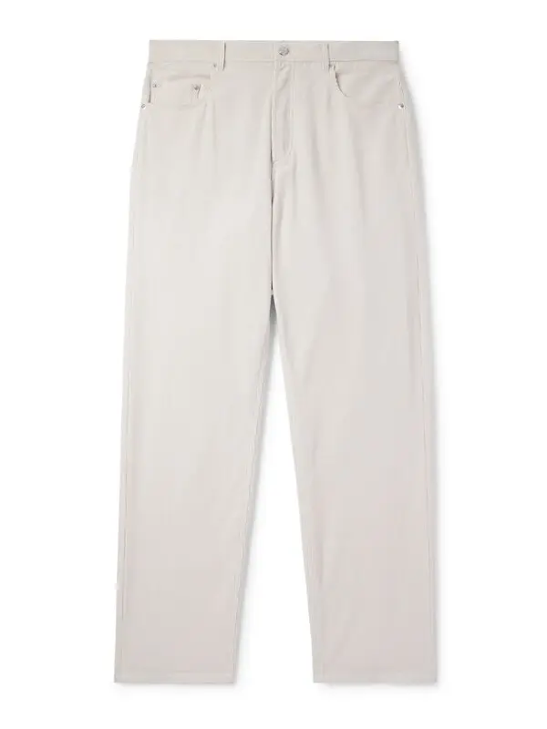 A.p.c. Fairfax Straight-leg Cotton-corduroy Trousers - Neutrals