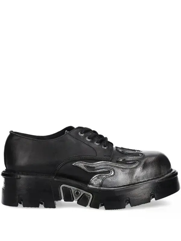 NEW ROCK Flame-detail Platform Shoes