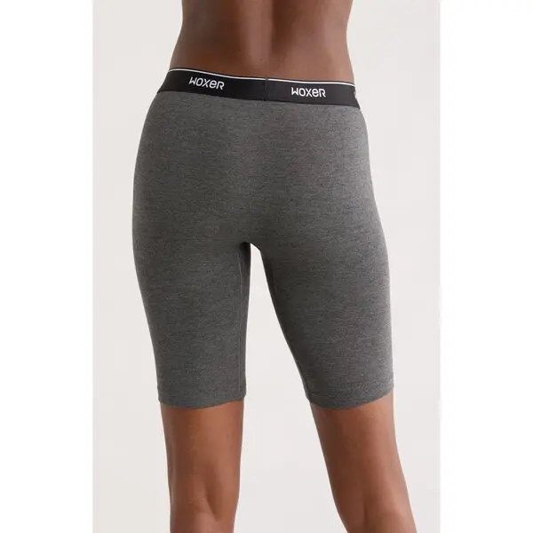 WOXER Biker Ultra-soft 9-inch Boxer Briefs - Charcoal Heather 2.0