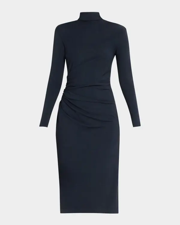 Brunello Cucinelli Wool Jersey Midi Dress