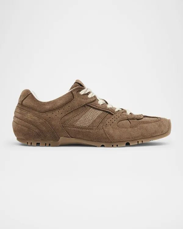ALOHAS Tb.56 Suede Lace-up Sneakers - Brown