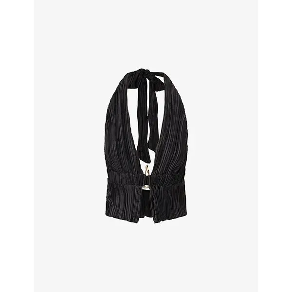 4TH & RECKLESS Daisy Pleated Woven Top