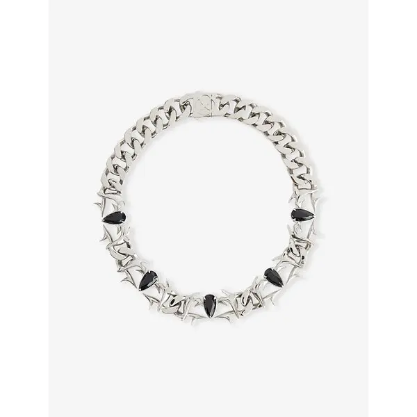 VITALY Oblivion Stainless Steel And Crystal Necklace - Silver
