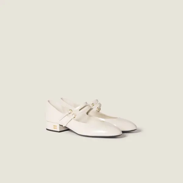 Miu Miu Patent Leather Slingback Pumps