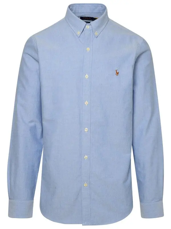 Ralph Lauren Light Oxford Cotton Shirt - Blue