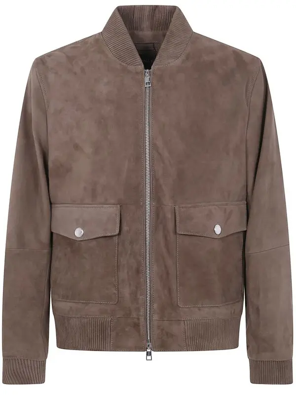 Michael Kors Suede Bomber Jacket