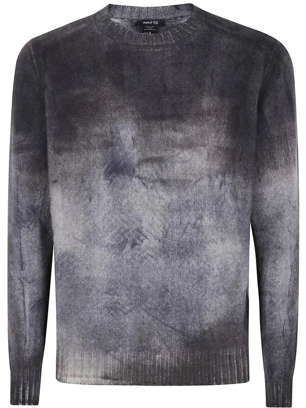 Avant Toi Murales Effect Cashmere Pullover - Brown