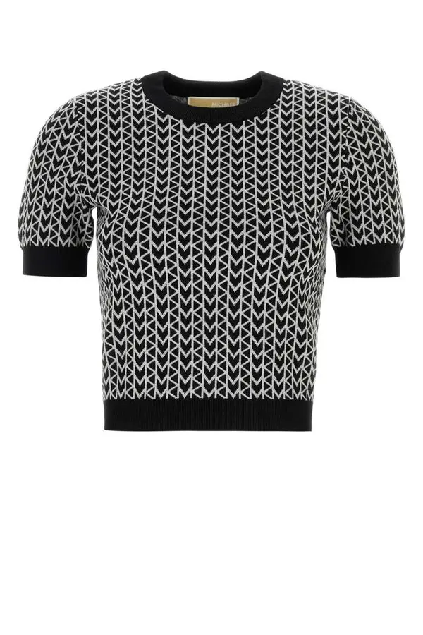 Michael Kors Embroidered Stretch Viscose Blend Knitwear