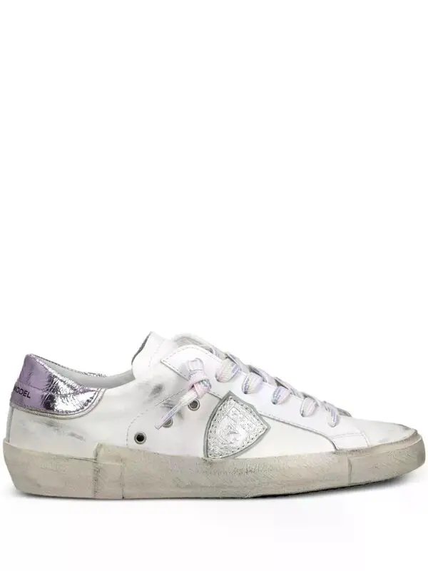 Philippe Model Metallic Distressed Sneakers