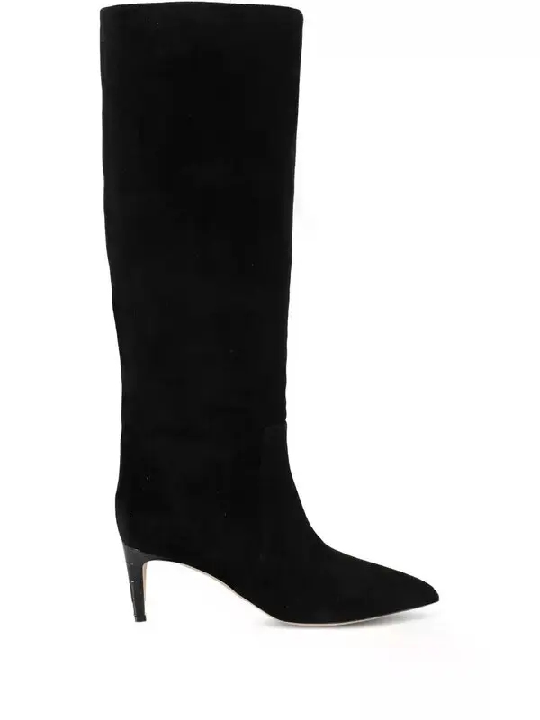 Paris Texas Suede Pointed-toe Knee-high Boots